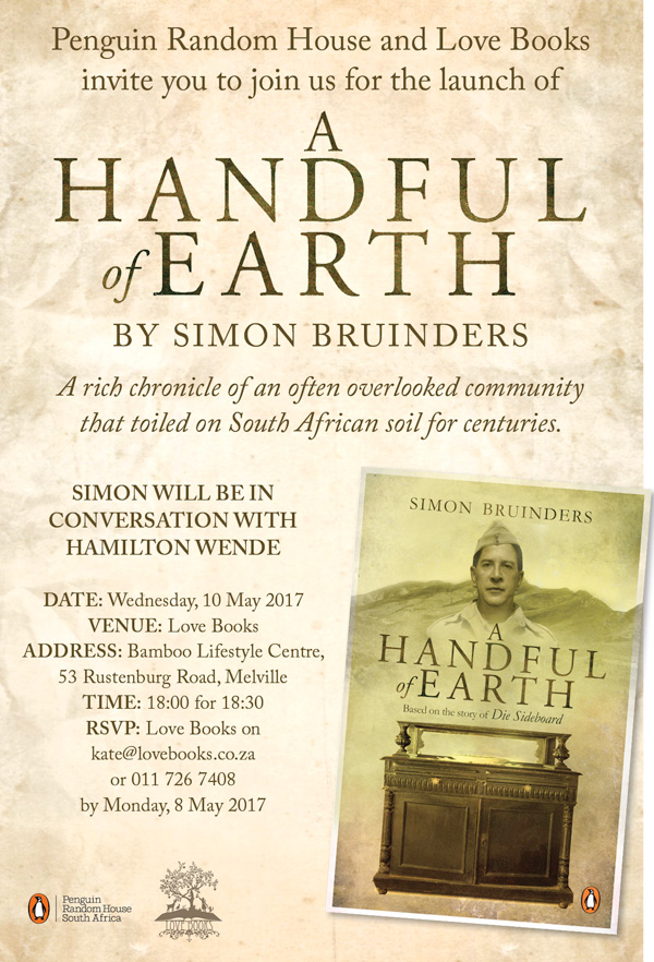 A handful of earth by Simon Bruinders: book launch - LitNet