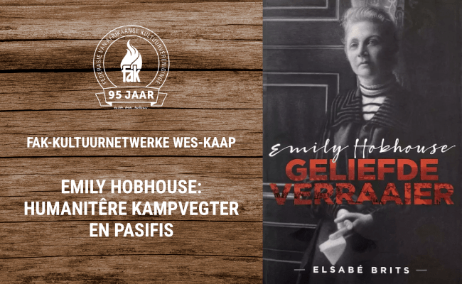 Uitnodiging: Praatjie oor Emily Hobhouse deur Elsabé Brits - LitNet