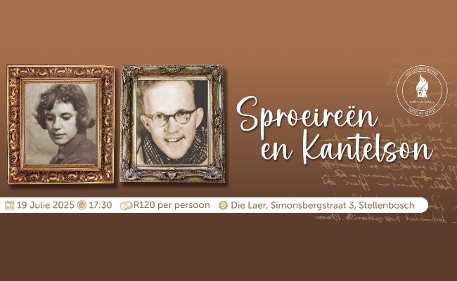 Uitnodiging: Digtersaand – Sproeireën en Kantelson - LitNet